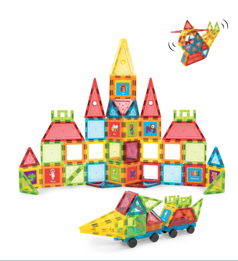 STEAM Building Toys Magnetic Tiles 140 PCS – Hoogarkids